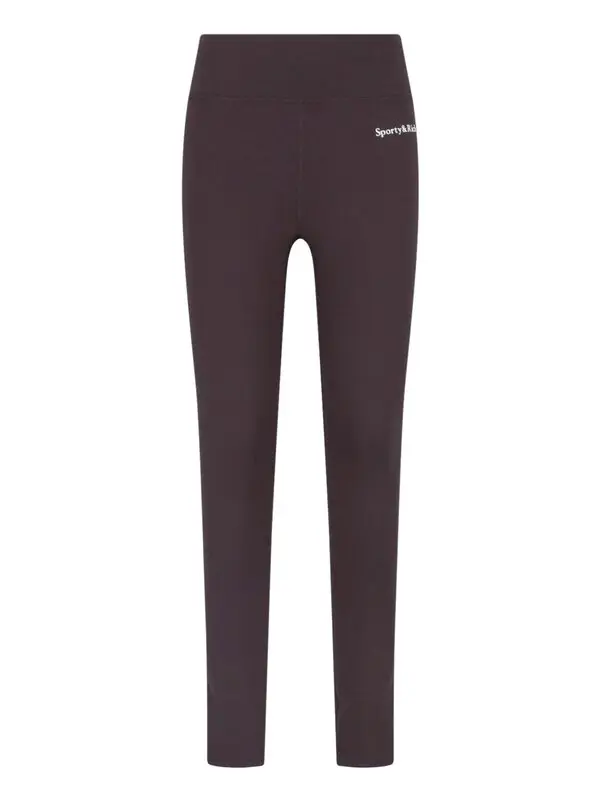SPORTY & RICH Logo Leggings - Brown