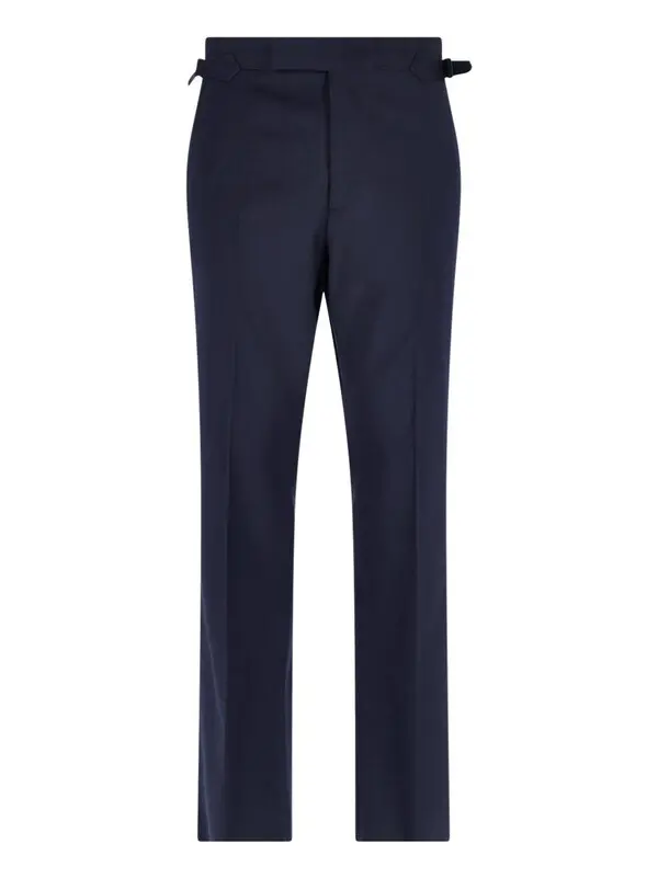 VIVIENNE WESTWOOD Straight Leg Virgin Wool Trousers - Blue