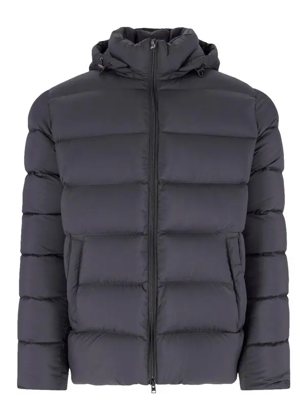 Herno Il Bomber" Jacket With Hood - Gray