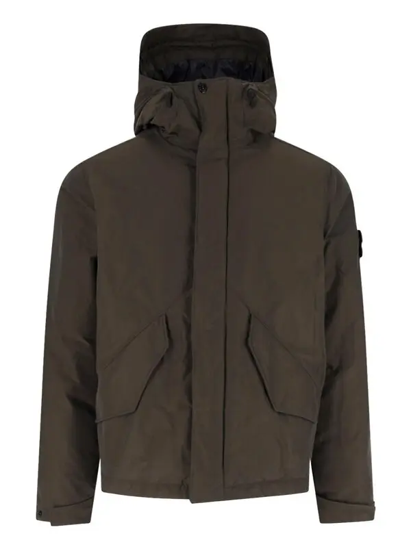 Stone Island Micro Reps Hooded Jacket - Gray