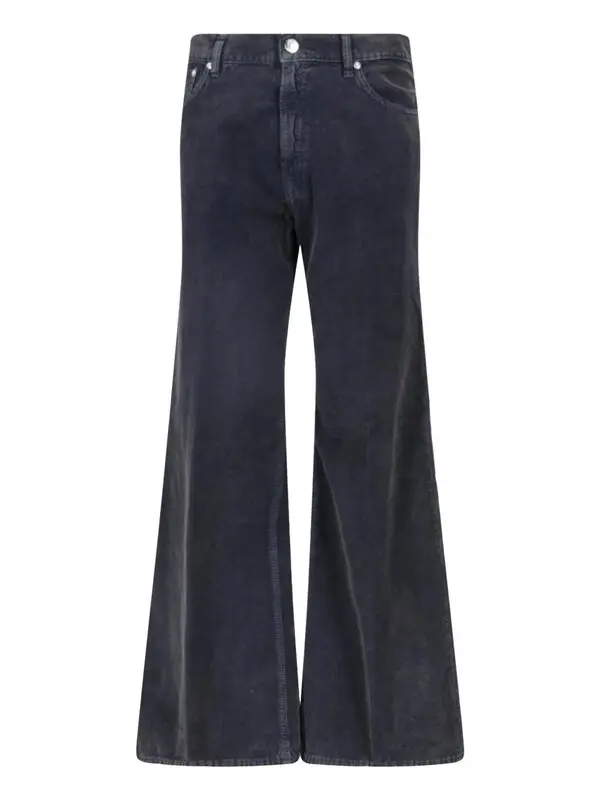 HAIKURE Clara Velvet Pier Trousers - Black
