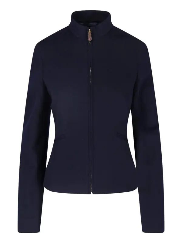 Loro Piana Wish" Wool Zip Jacket - Blue