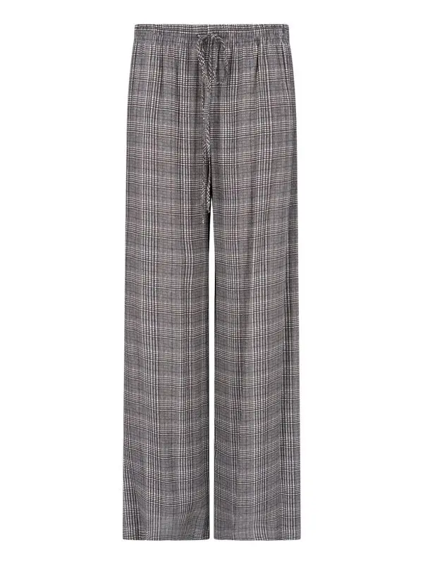 VIVIENNE WESTWOOD Wide Check Trousers - Gray