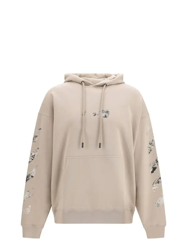 Off-White Pray Arrow Hoodie - Beige
