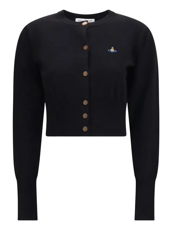 VIVIENNE WESTWOOD Bea Crop Cardigan - Black