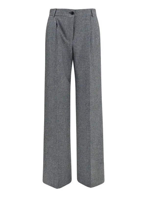Dolce & Gabbana Prince Of Wales Tailored Trousers - Grey