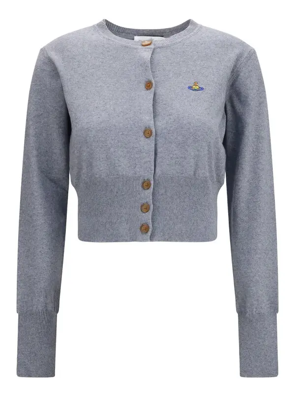 VIVIENNE WESTWOOD Bea Crop Cardigan - Grey
