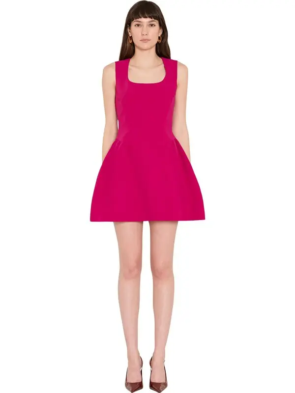 Amanda Uprichard Leora Dress - Magenta