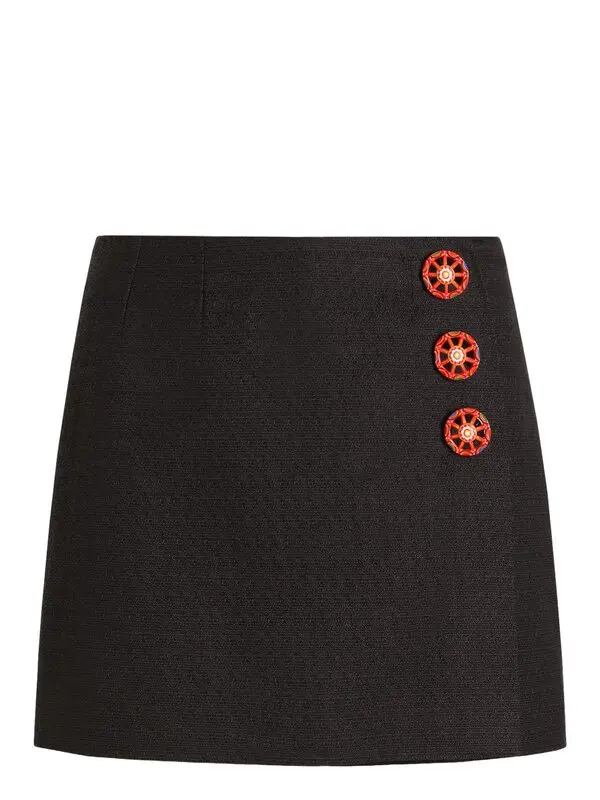 Dolce & Gabbana Fabric Miniskirt - Black