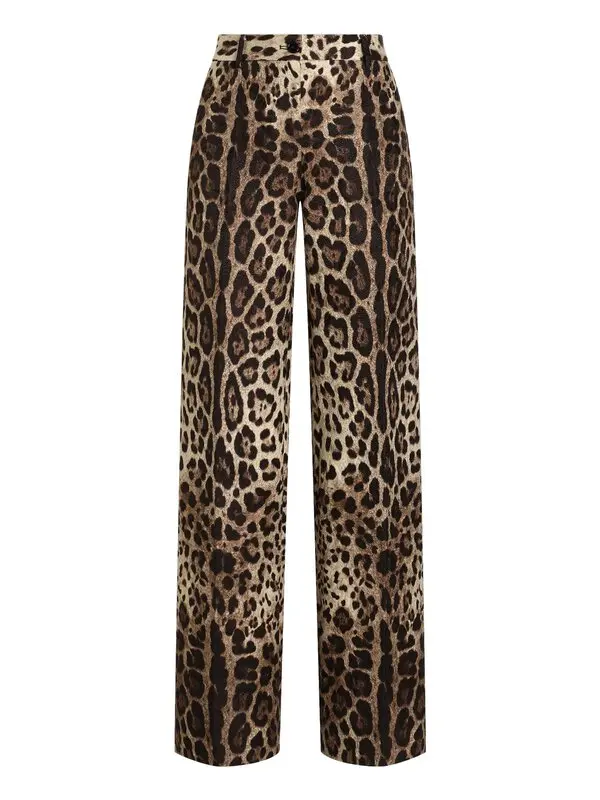 Dolce & Gabbana Leo Brocade Trousers - Print