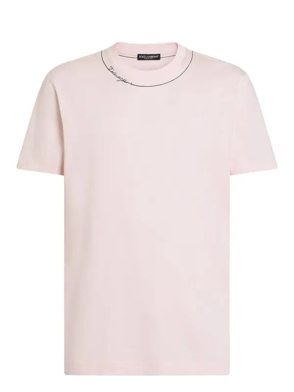 Dolce & Gabbana T-shirt M/corta Giro - Pink