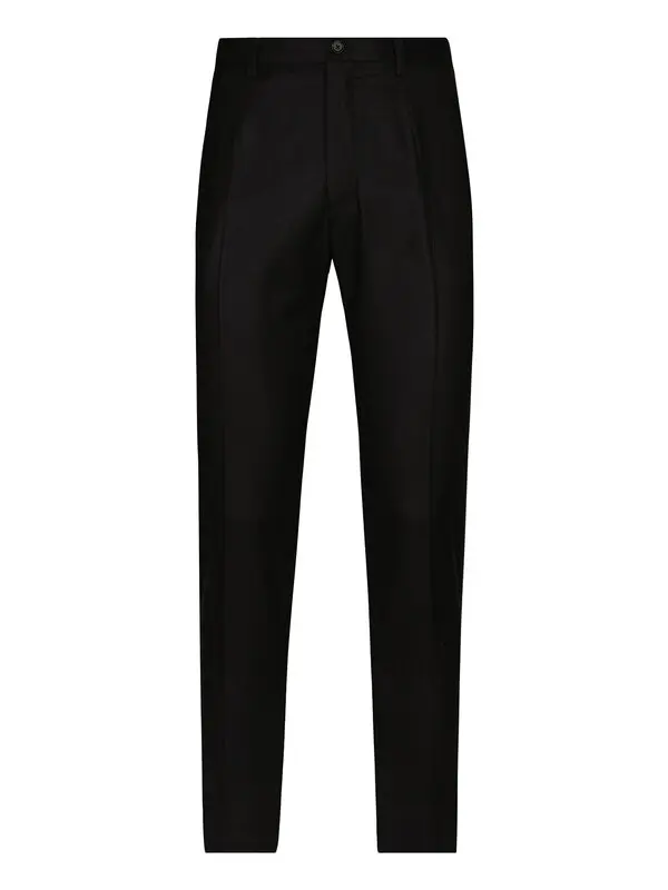 Dolce & Gabbana Tailored Flannel Pants - Black