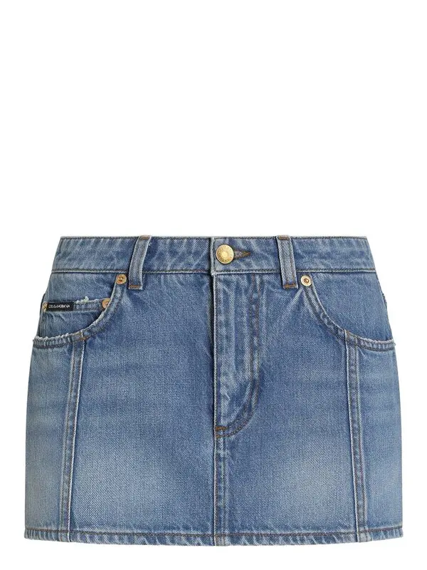 Dolce & Gabbana Denim Miniskirt - Multicolor