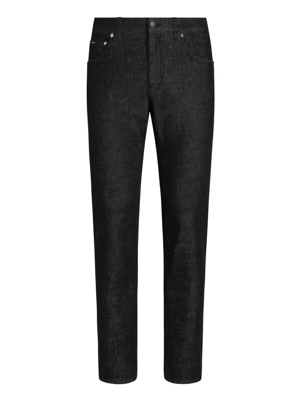 Dolce & Gabbana Slim Fit Denim Trousers - Multicolor