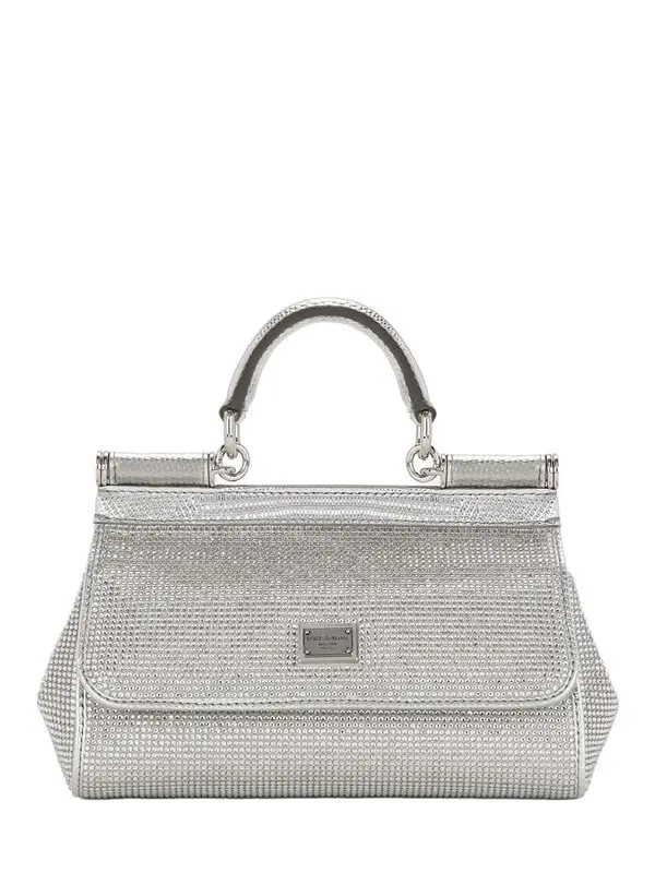 Dolce & Gabbana Small Sicily Handbag - Silver