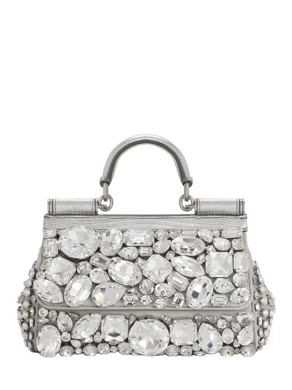 Dolce & Gabbana Small Sicily Handbag - Silver