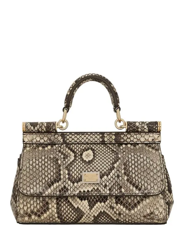 Dolce & Gabbana Small Sicily Handbag - Yellow