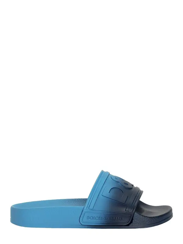Dolce & Gabbana Ombré Hydro Dripping Slides - Azure