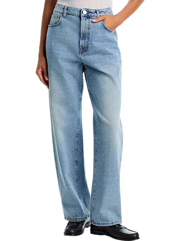 RÓHE Signature Baggy Fit Cotton Jeans - Blue