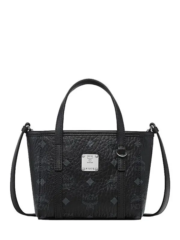 Mcm Toni Mini Visetos Shopper Bag - Black