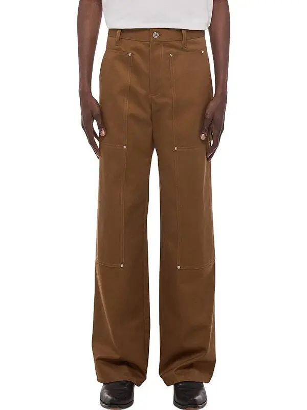 Helmut Lang Straight Fit Carpenter Chino Pants - Fawn