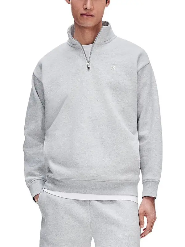 On Club Collective Quarter Zip Cott Blend Sweatshirt - Crater