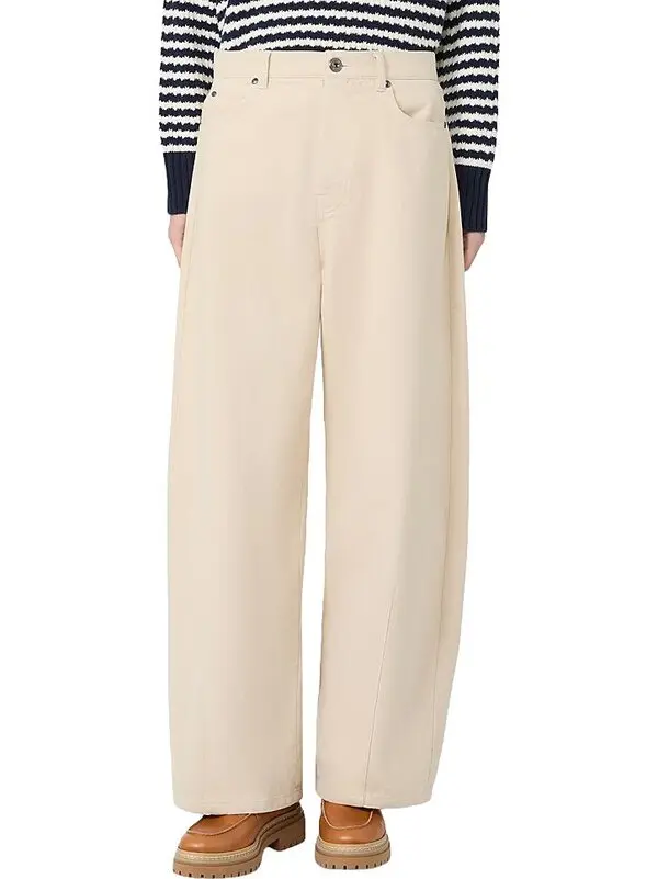 Max Mara Cotton Barrel Jeans - Ivory