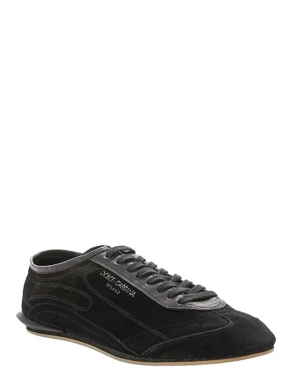 Dolce & Gabbana Suede Derby Sneakers - Black