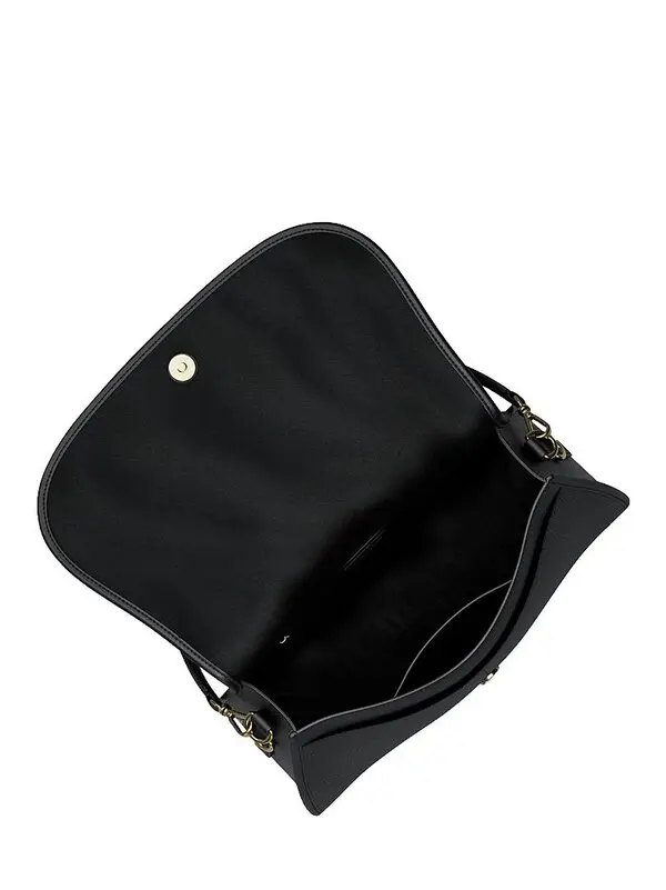 Michael Kors Holmes Medium Leather Crossbody Bag - Black