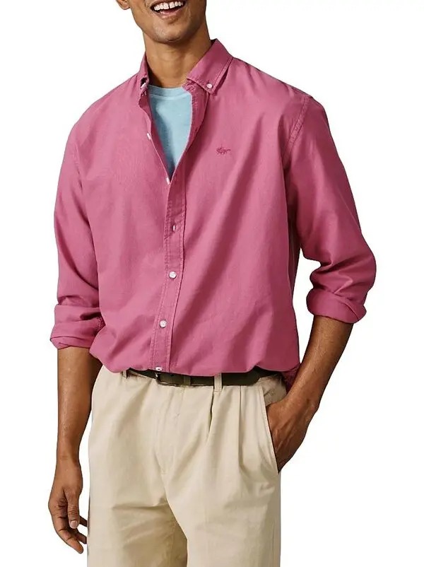 Aubin Horkstow Lightweight Oxford Shirt - Fushia