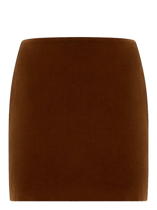 BLAZÉ MILANO Jealousy Coci Cotton Mini Skirt - Caramel
