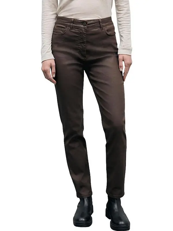 Gerard Darel Ilda High Rise Slim Jeans - Brown