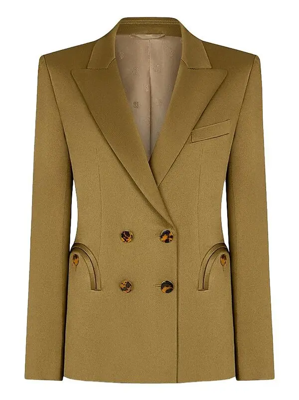 BLAZÉ MILANO Novlis Charmer Double Breasted Blazer - Dijon