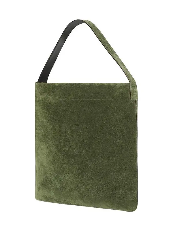Gerard Darel Lady Gd Suede Leather Tote - Green