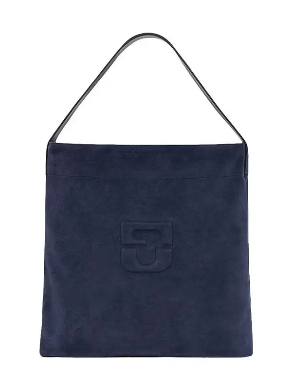 Gerard Darel Lady Gd Suede Leather Tote - Ink