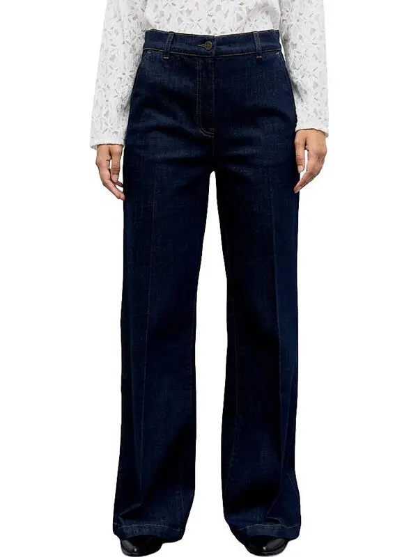 Gerard Darel Ivy Wide Leg Jeans - Blue