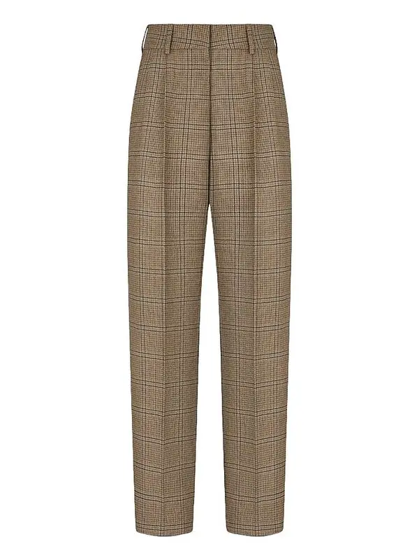 BLAZÉ MILANO Saona Fox Wool Pants - Beige