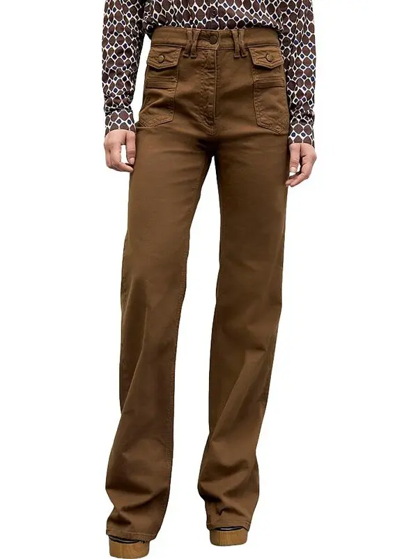 Gerard Darel Anna High Rise Flare Jeans - Cinnamon