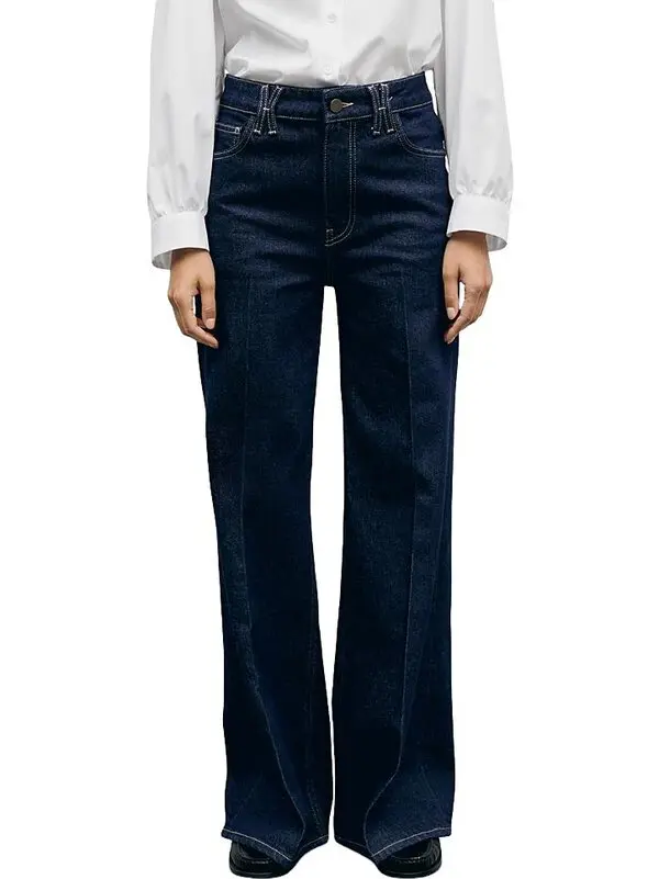 Gerard Darel Bianca High Rise Straight Jeans - Blue
