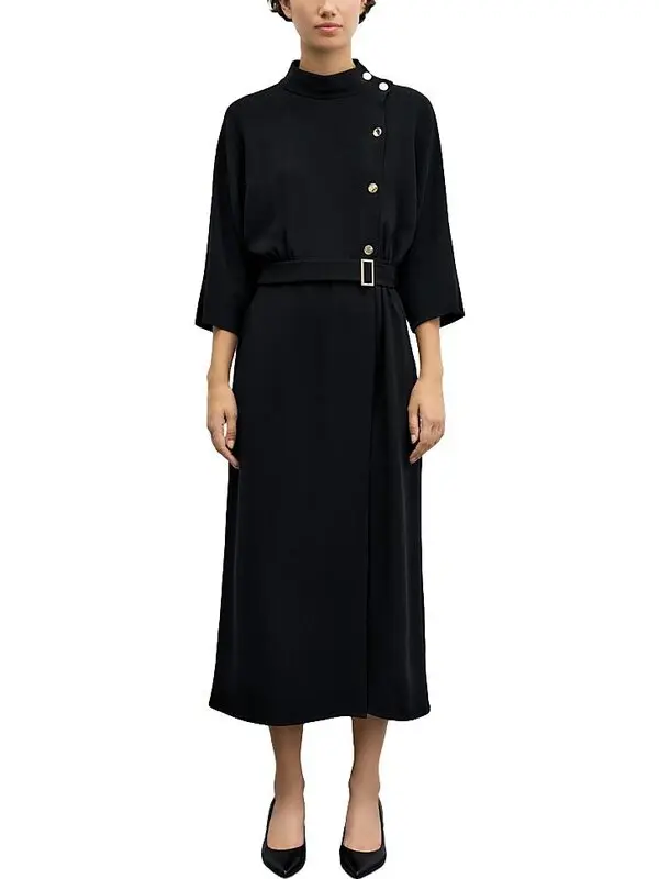 Gerard Darel Capu Belted Dress - Black