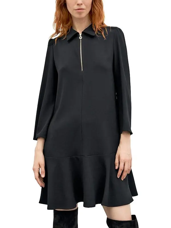 Gerard Darel Carla Dress With Flared Hem - Black