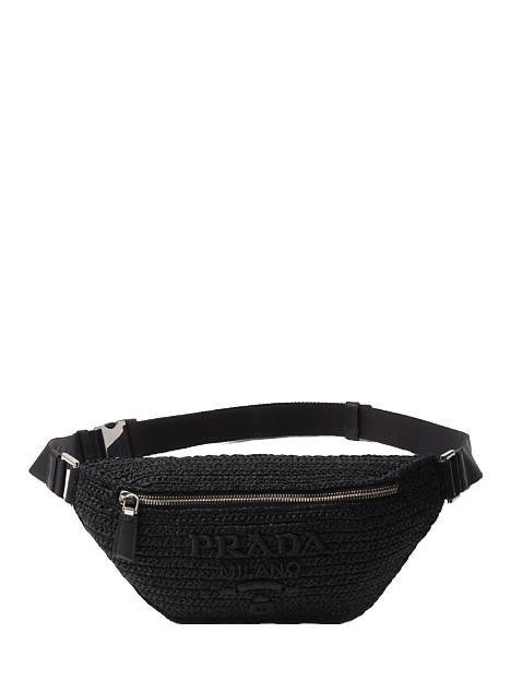 Prada Crochet Belt Bag - Black