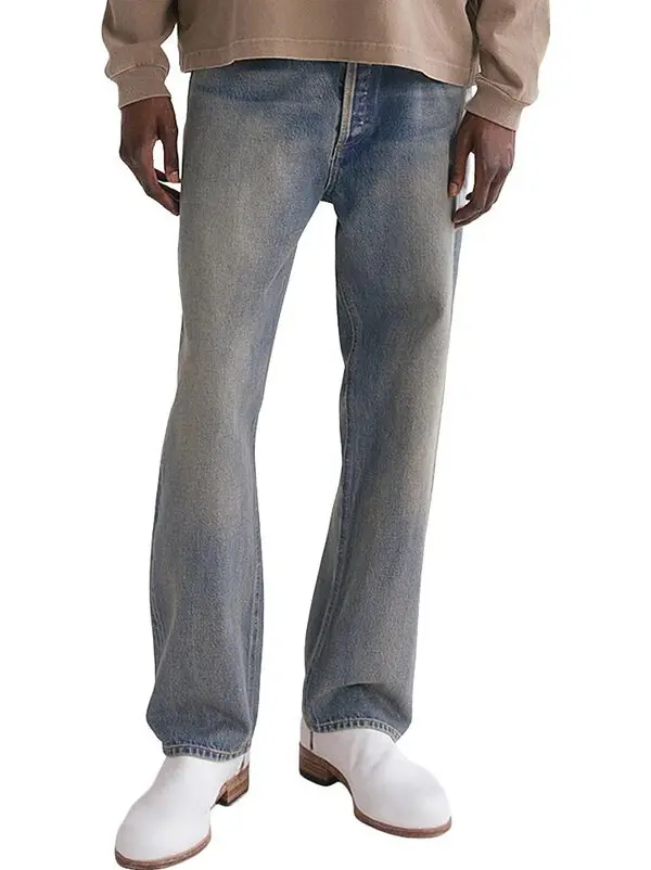 AGOLDE 90's Mid Rise Straight Leg Jeans In Platform - Platform (medium Tinted Grey)