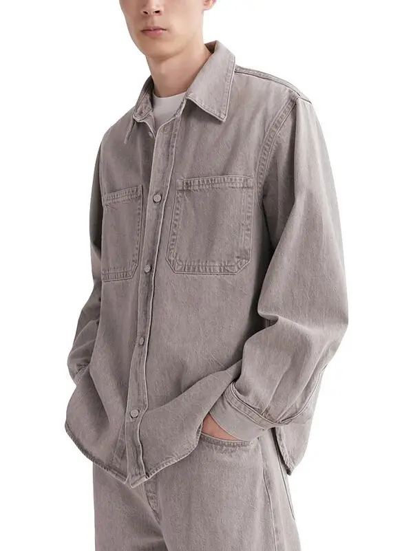 AGOLDE Craven Weightless Denim Shirt - Digital (medium Grey)
