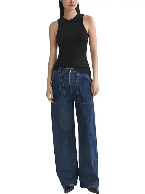 AGOLDE Low Curve Utility High Rise Tapered Jeans - Rank