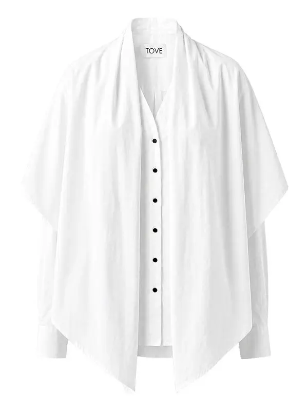 Tove Cotton Poplin Shirt - White