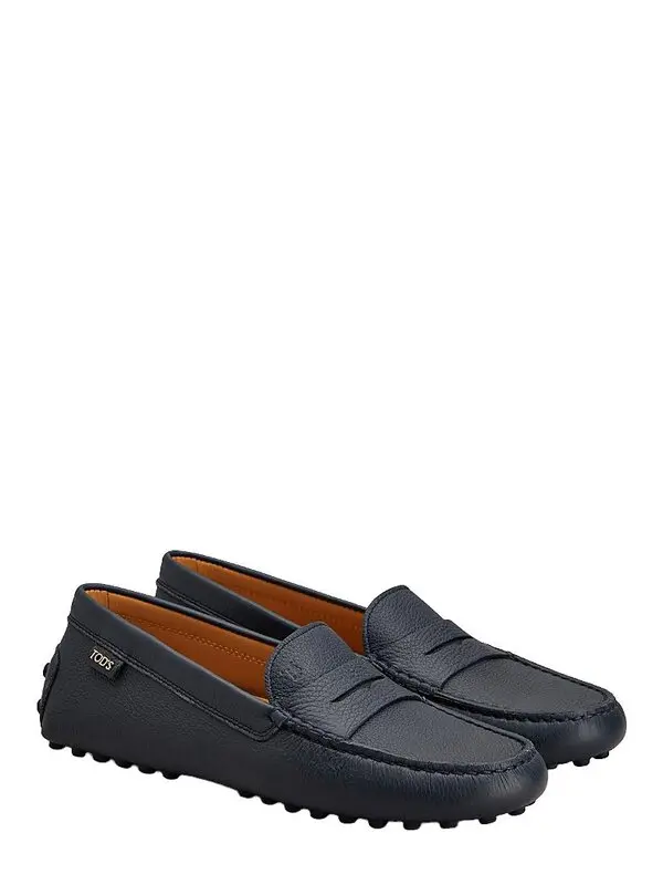 TOD'S Gommino Leather Loafers - Blue