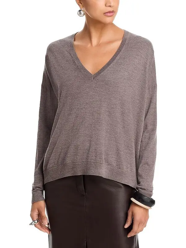 Co V-neck Cashmere Sweater - Hazelnut
