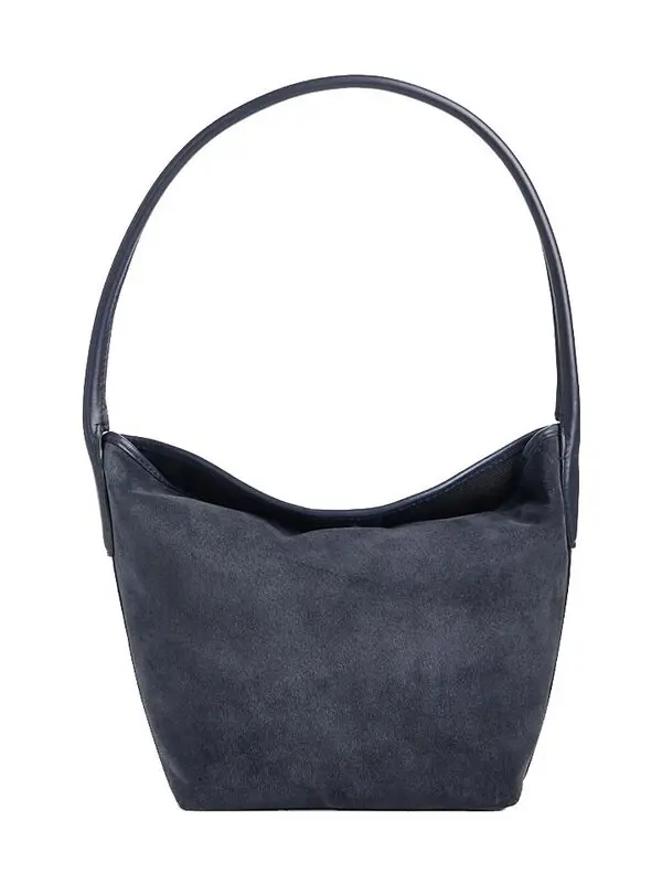Madewell Signature Suede Shoulder Bag - Deep Indigo