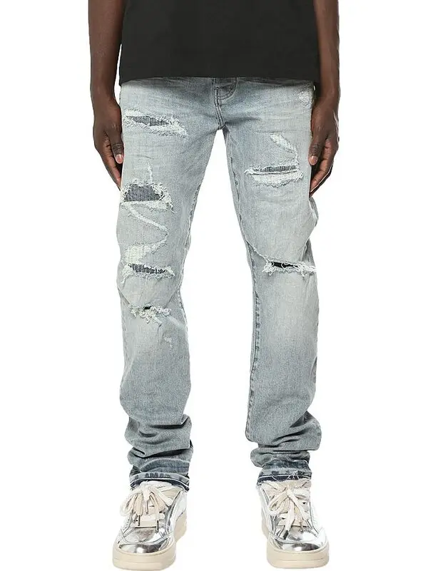PURPLE BRAND Vintage Slim Straight Jeans - Light Indigo